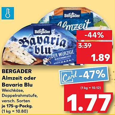 Bergader Almzeit Oder Bavaria Blu Weichkäse Angebot bei Kaufland ...