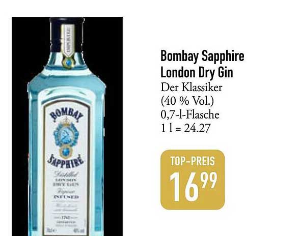 Bombay Gin Preis