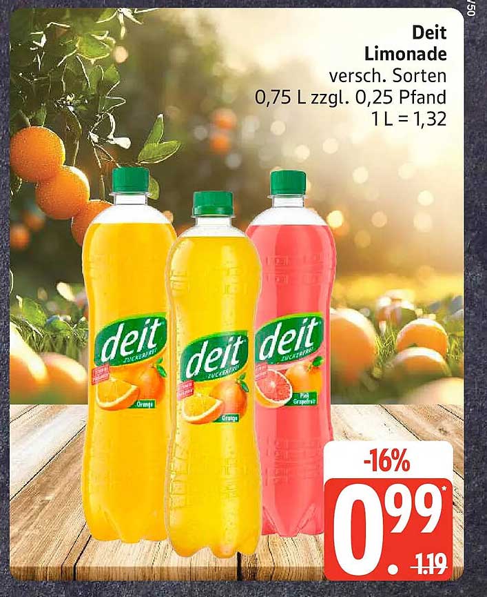 Deit Limonade Verschiedene Sorten 0,75 L Angebot bei Marktkauf ...