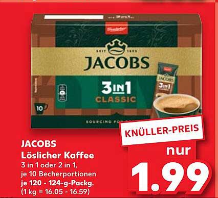 Jacobs Kaffee Angebote – Jetzt bis zu 70 % Rabatt!