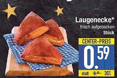 Laugenecke* Frisch Aufgebacken Stück Angebot bei E-Center - ProspektGuru.de