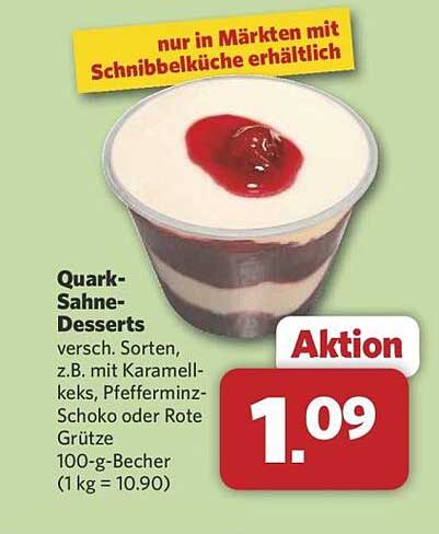 Quark-Sahne-Desserts - Verschiedene Sorten In Aktion! Angebot bei Combi ...
