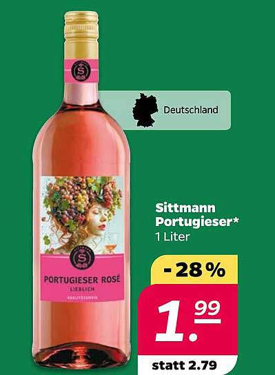 Sittmann Portugieser Rosé 1 Liter Angebot bei NETTO - ProspektGuru.de
