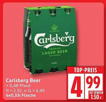 Carlsberg Beer Angebot bei Edeka - ProspektGuru.de