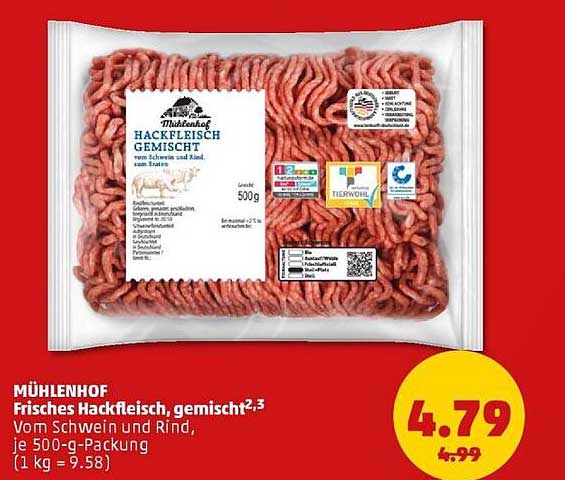 Mühlenhof Frisches Hackfleisch, Gemischt Angebot bei Penny ...
