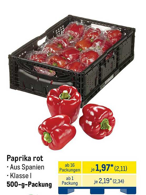 Paprika Rot Angebot bei Famila Nord West - ProspektGuru.de