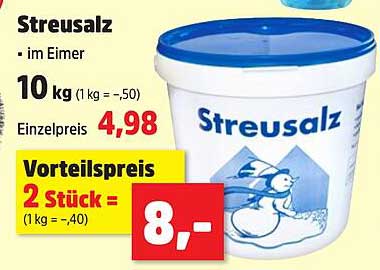 Streusalz 10 Kg Im Eimer Angebot bei CENTERSHOP - ProspektGuru.de