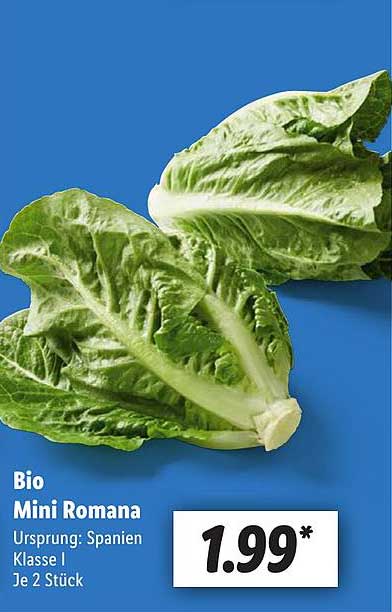 Bio Mini Romana Angebot bei Lidl