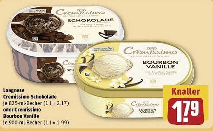 Cremissimo Schokolade Oder Cremissimo Bourbon Vanille Angebot bei REWE