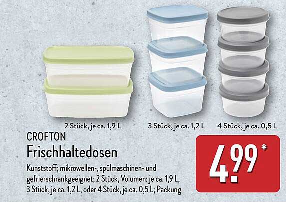 Crofton Frischhaltedosen Angebot bei Aldi Nord - ProspektGuru.de