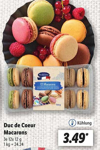 Duc De Coeur Macarons Angebot bei Lidl - ProspektGuru.de