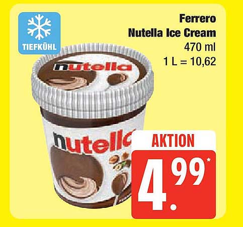 Ferrero Nutella Ice Cream Angebot bei Edeka