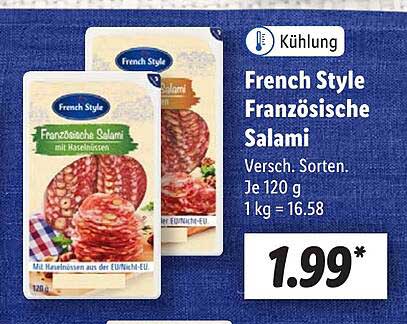 French Style Französische Salami Angebot bei Lidl - ProspektGuru.de