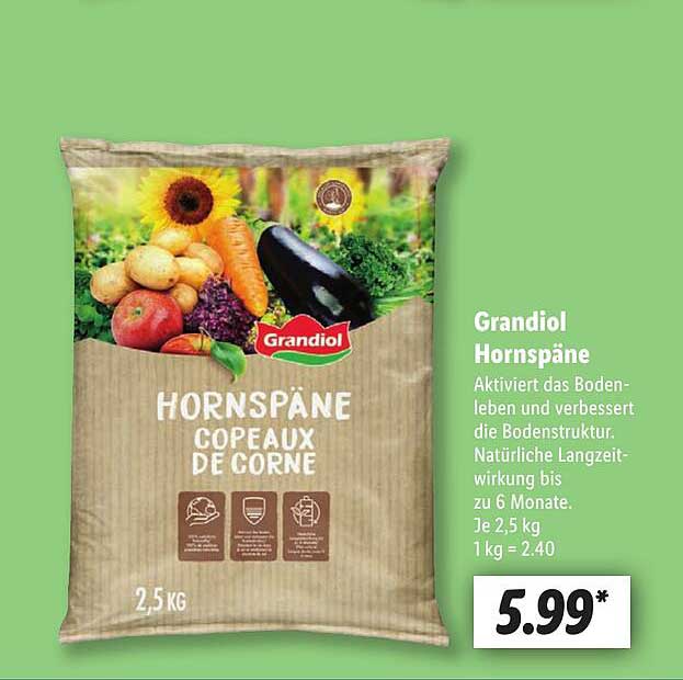 Grandiol Hornspäne Angebot bei Lidl - ProspektGuru.de