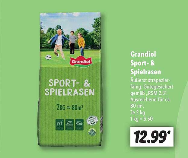 Grandiol Sport- & Spielrasen Angebot bei Lidl