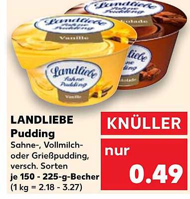 Landliebe Pudding Angebot bei Kaufland