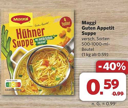 Maggi Guten Appetit Suppe Angebot bei Combi