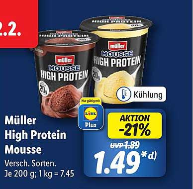 Müller High Protein Mousse Angebot bei Lidl