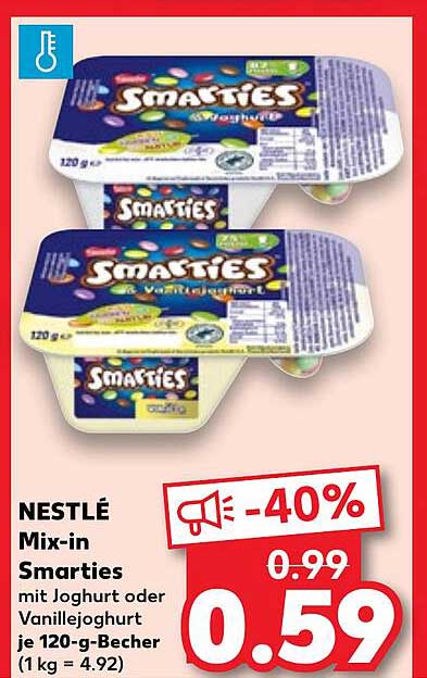 Nestlé Mix-In Smarties Angebot bei Kaufland