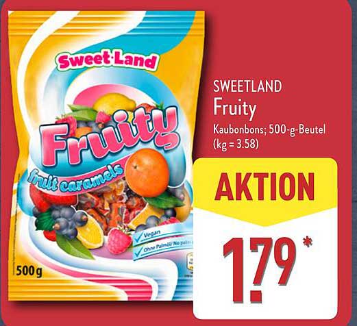 Sweetland Fruity Angebot bei Aldi Nord