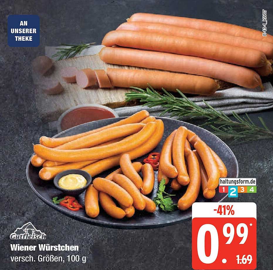 Wiener Würstchen Angebot bei Edeka