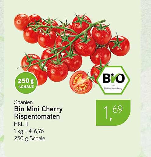 Bio Mini Cherry Rispentomaten Angebot bei Dornseifer - ProspektGuru.de