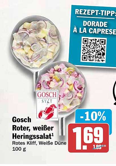 Gosch Roter, Weißer Heringssalat1 Angebot bei Hit - ProspektGuru.de