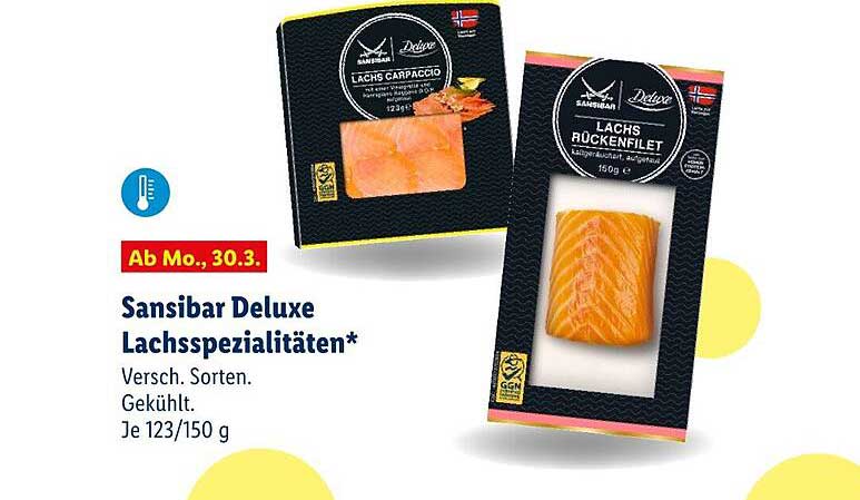Sansibar Deluxe Lachsspezialitäten* Angebot bei Lidl - ProspektGuru.de