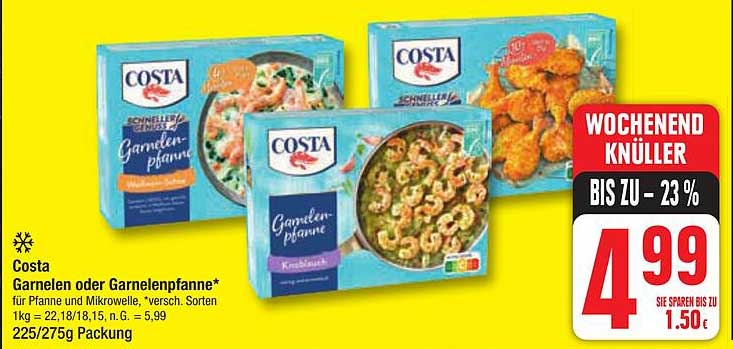 Costa Garnelenpfanne Angebot bei Edeka