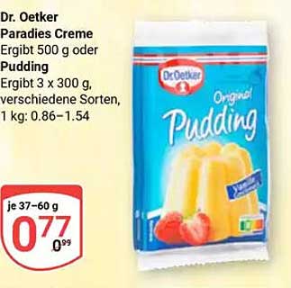 Dr. Oetker Original Pudding Angebot bei Globus