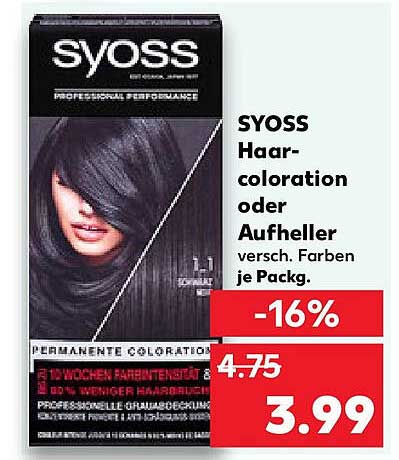 Syoss Haarfarbe Oder Aufheller Angebot bei Kaufland