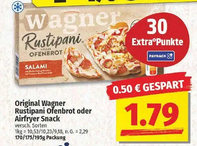Wagner Rustipani Ofenbrot Oder Airfryer Snack – Salami Angebot bei NP ...