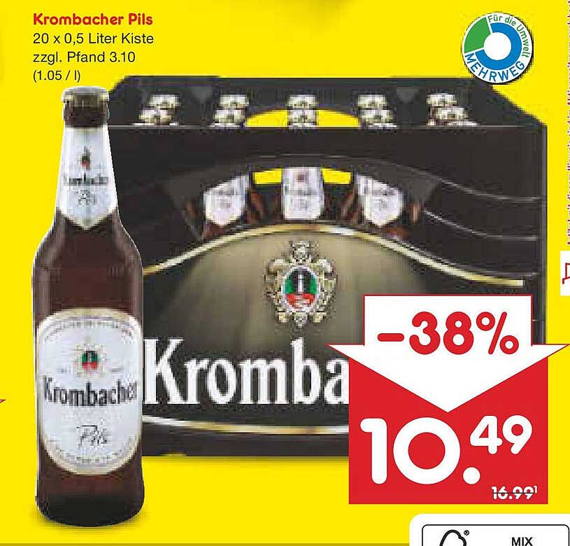 Krombacher Pils Angebot bei Netto Marken-Discount - ProspektGuru.de