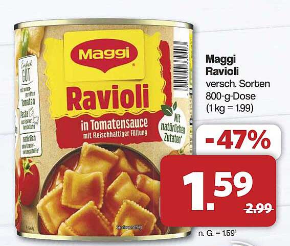 Maggi Ravioli Angebot bei Famila Nord West