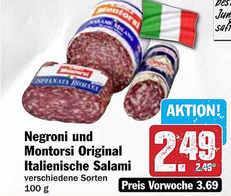 Negroni Und Montorsi Original Italienische Salami Angebot bei Hit ...