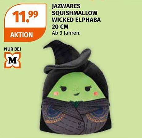 Jazwares Squishmallow Wicked Elphaba 20 Cm Angebot bei Müller ...