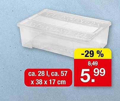 Tex-Box Ca. 28 L, Ca. 57 X 38 X 17 Cm - 29 % Günstiger! Angebot bei ...
