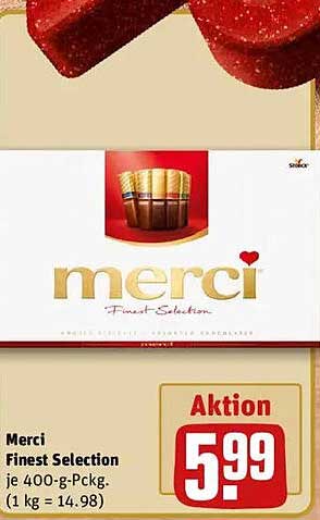 Merci Finest Selection Je 400-G-Pckg. Angebot bei REWE Kaufpark ...