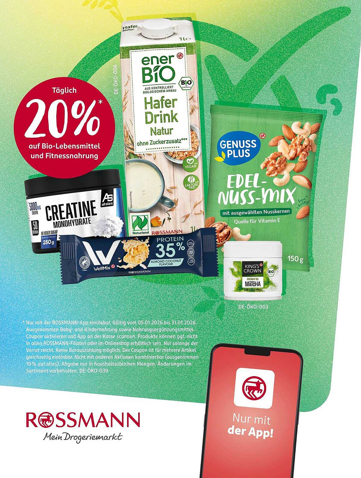 Enerbio Hafer Drink Natur Angebot bei Rossmann - ProspektGuru.de