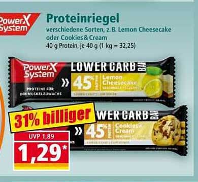 Proteinriegel Verschiedene Sorten, Z. B. Lemon Cheesecake Oder Cookies ...