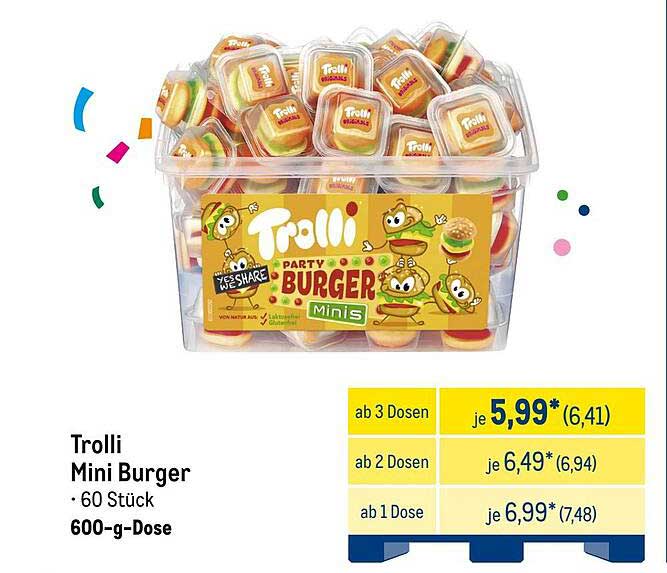 Trolli Mini Burger Angebot bei METRO - ProspektGuru.de