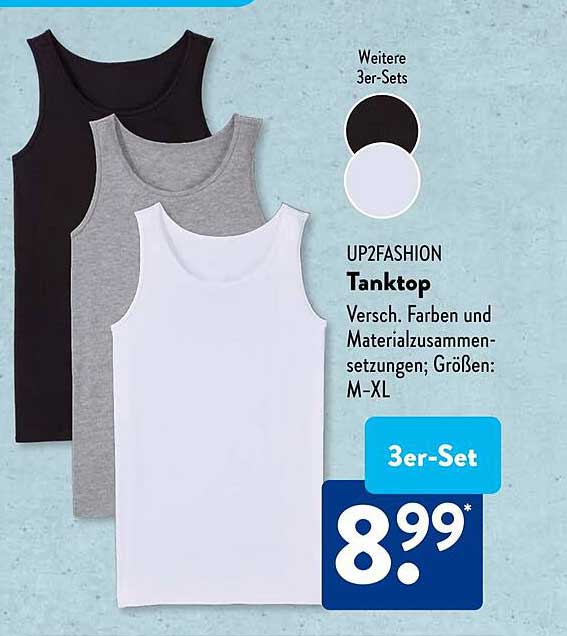 Up2Fashion Tanktop Angebot bei Aldi Süd - ProspektGuru.de