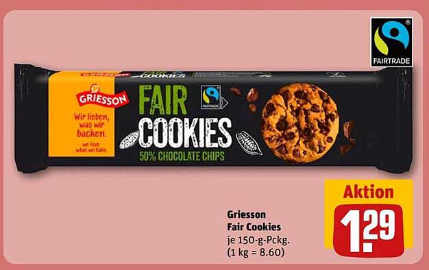 Griesson Fair Cookies Angebot bei REWE Center
