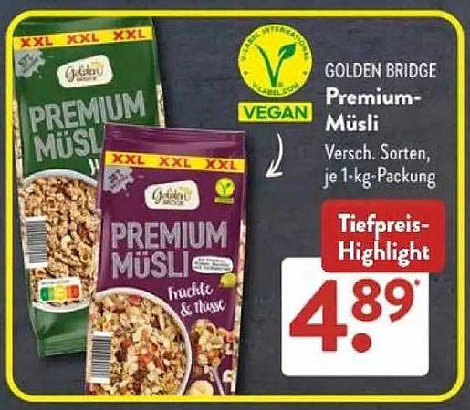 Premium-Müsli Angebot bei Aldi Süd
