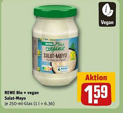 Rewe Bio + Vegan Salat-Mayo Angebot bei REWE Center