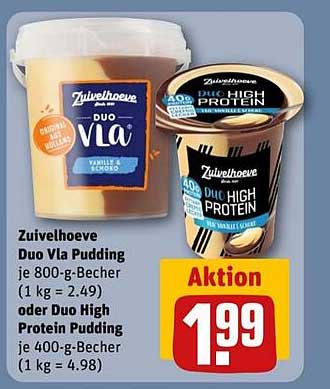 Zuivelhoeve Duo Vla Pudding Oder Duo High Protein Pudding Angebot bei ...