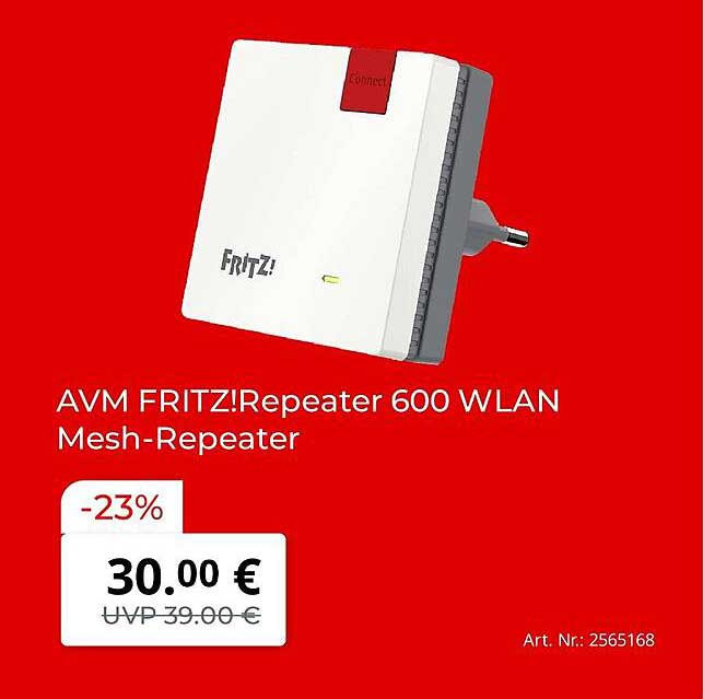Avm Fritz!Repeater 600 Wlan Mesh-Repeater Angebot bei MediaMarkt ...