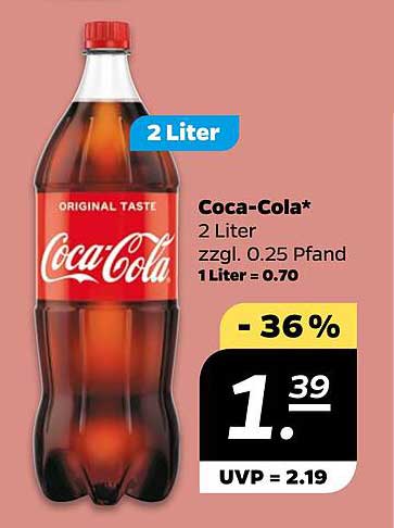 Coca-Cola* 2 Liter Angebot bei NETTO