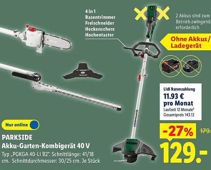 Parkside Akku Gerte