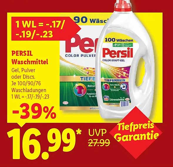 Persil Waschmittel Angebot bei Lidl - ProspektGuru.de